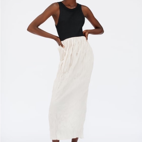 Zara | Dresses | Zara Contrast Tank Dress | Poshmark
